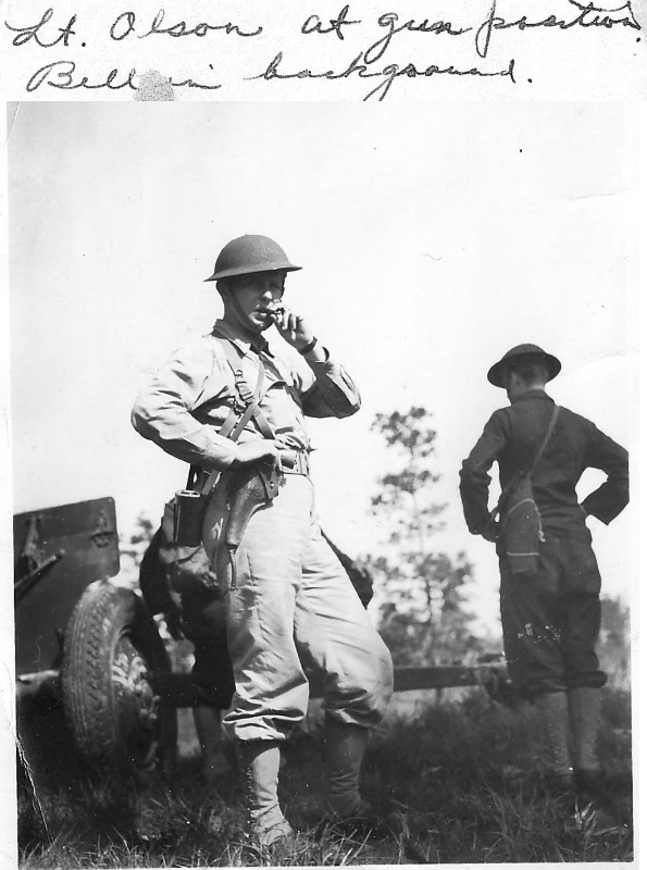 Training at Camp Claiborne, Loiusiana